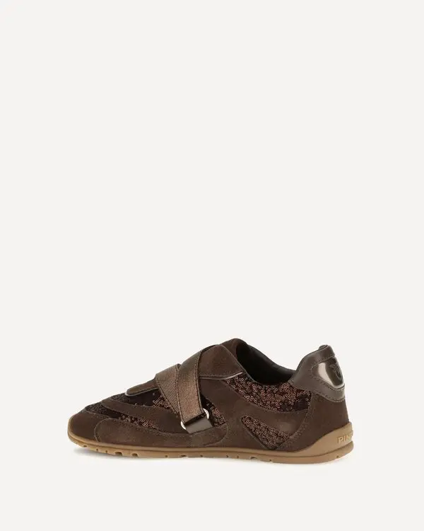 Pinko Yulia Suede Sneakers With Sequins