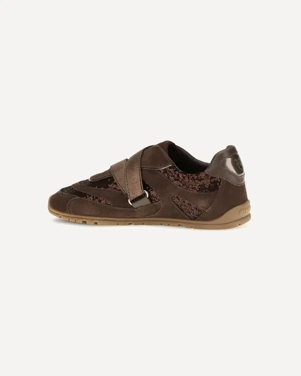 Pinko Yulia Suede Sneakers With Sequins
