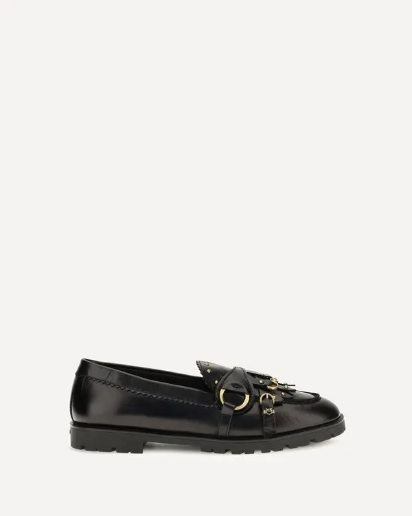 Pinko Nora Leather Loafers