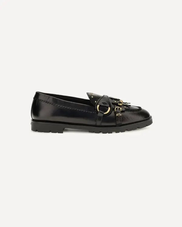 Pinko Nora Leather Loafers
