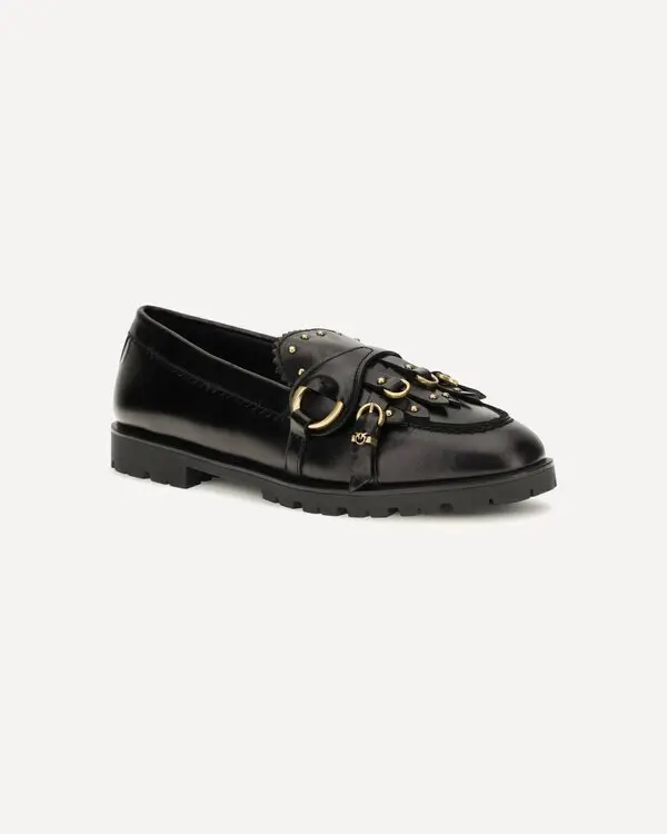 Pinko Nora Leather Loafers
