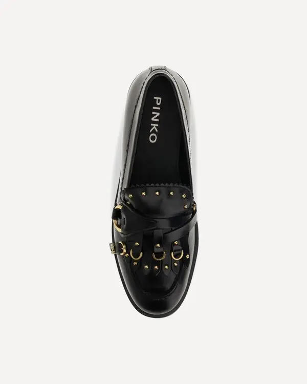 Pinko Nora Leather Loafers