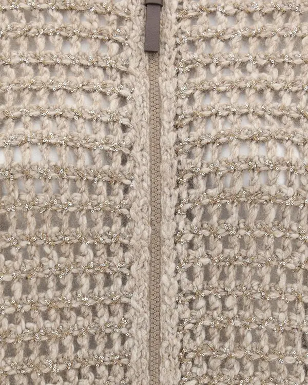 Brunello Cucinelli Cashere Cardigan With Central Pocket Feale