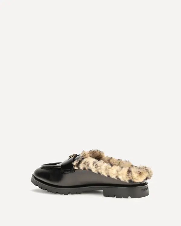 Pinko Nora Padded Leather Sabots
