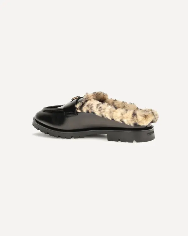 Pinko Nora Padded Leather Sabots