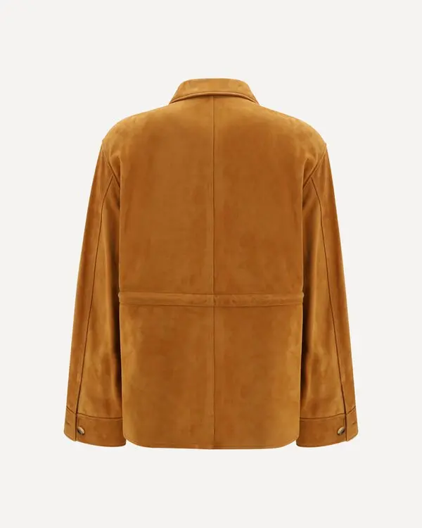 Loewe Suede Goat Leather Workwear Jacket