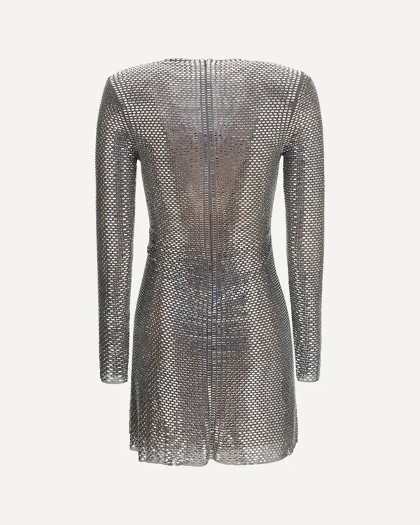 SELF-PORTRAIT Jewel-detail Wrap Dress