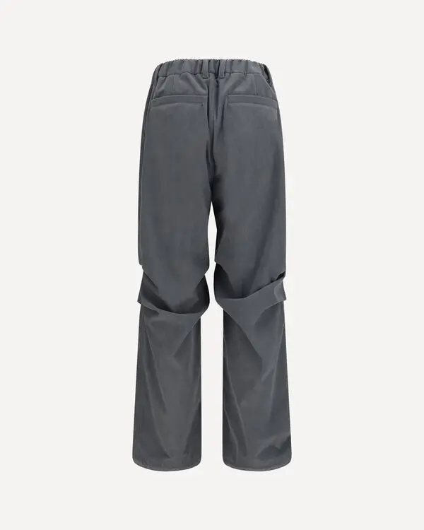 Herno Ruched Corduroy Pants Ale