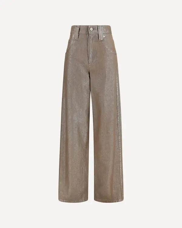 Brunello Cucinelli Lurex Wide-leg Jeans