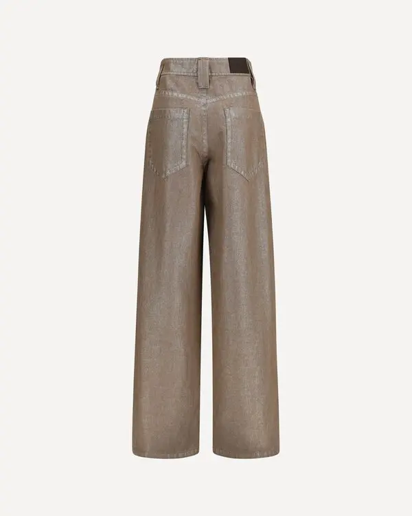 Brunello Cucinelli Lurex Wide-leg Jeans