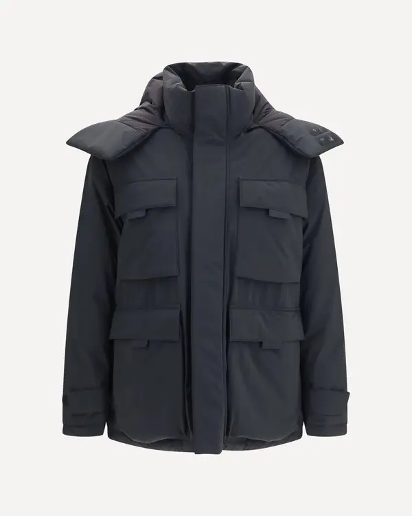 Herno Hooded Padded Jacket Ale