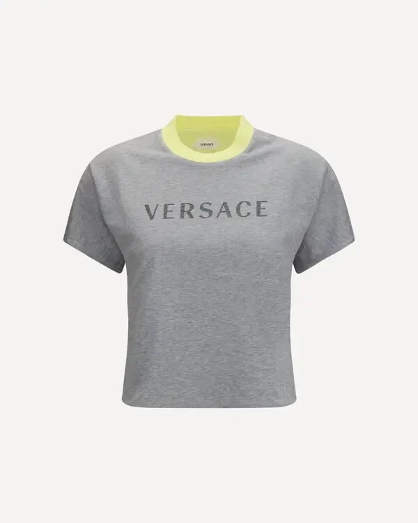 Versace Logo Cotton T-shirt