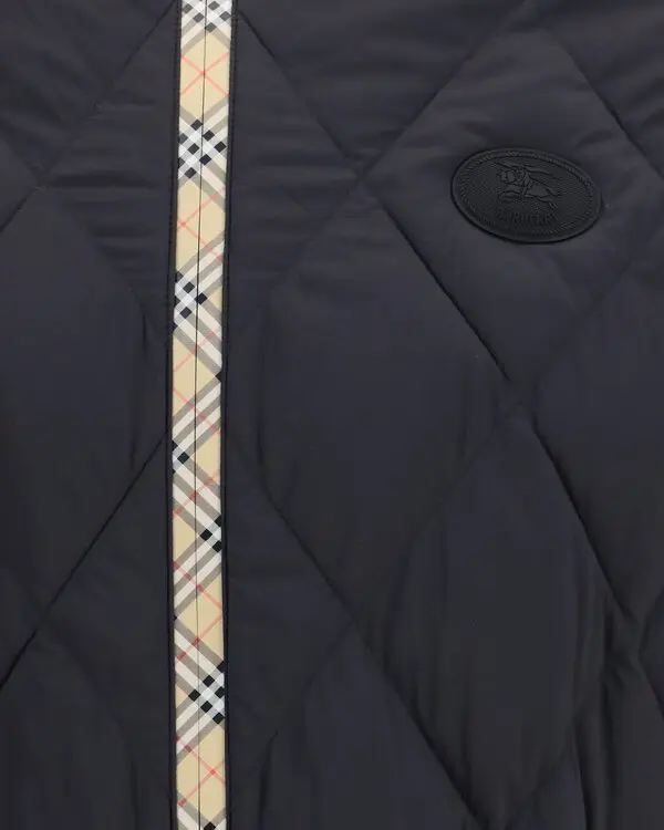 Burberry Doversgreen Nyon Down Jacket With Check Stitching Mae