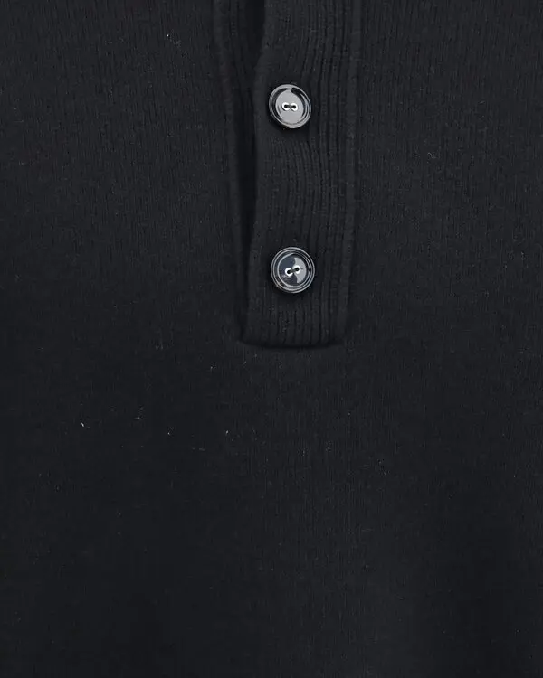 AMI Paris High-neck Buttoned Weater