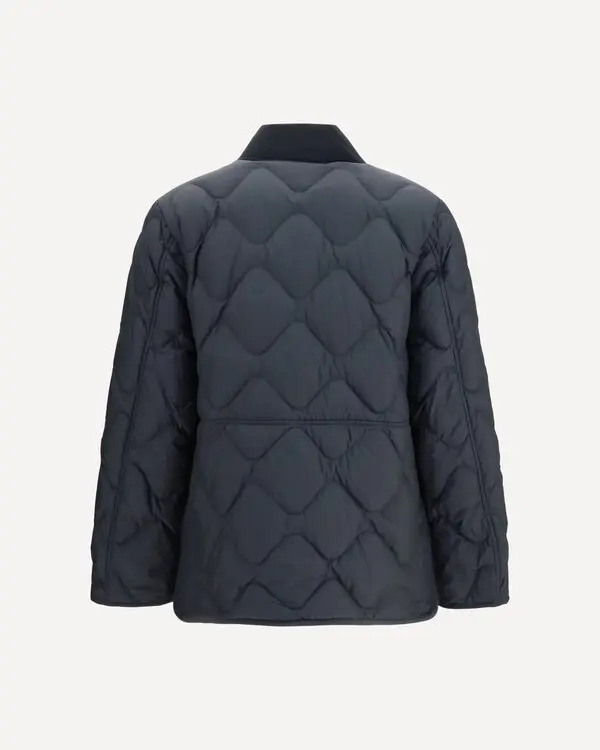 Woolrich Heritage Stand Up Collar Down Jacket Feale - Grey