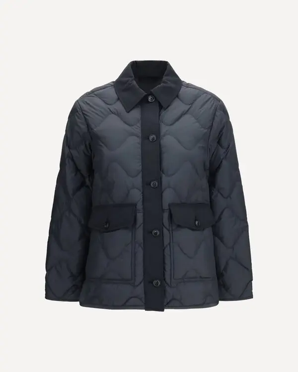 Woolrich Heritage Stand Up Collar Down Jacket Feale - Grey