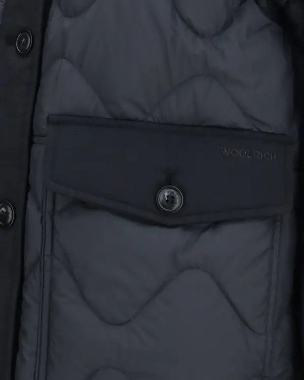 Woolrich Heritage Stand Up Collar Down Jacket Feale - Grey