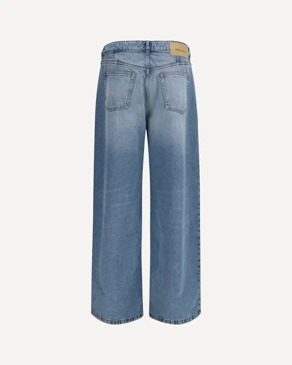 AMI Paris Cotton Wide-leg Jeans