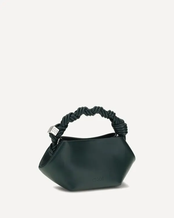 GANNI Mini Bou Leather Handbag - Green