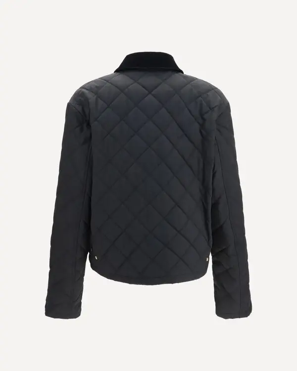 FERRAGAMO Padded Jacket With Gancini Buckles