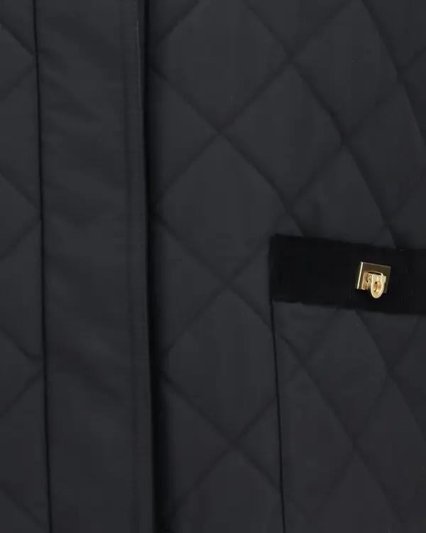 FERRAGAMO Padded Jacket With Gancini Buckles