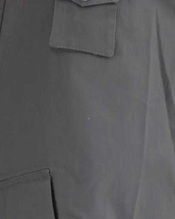 GANNI Stretch Cotton Cargo Pants - Grey