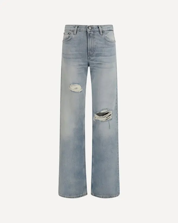 HAIKURE Star Marfa Straight-leg Jeans With A Distressed Finish