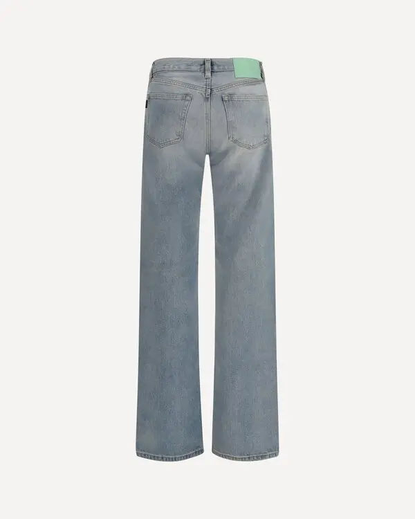 HAIKURE Star Marfa Straight-leg Jeans With A Distressed Finish