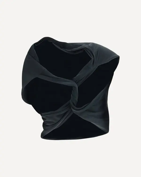 MAISON MARGIELA Aymmetric Draped Jerey Top