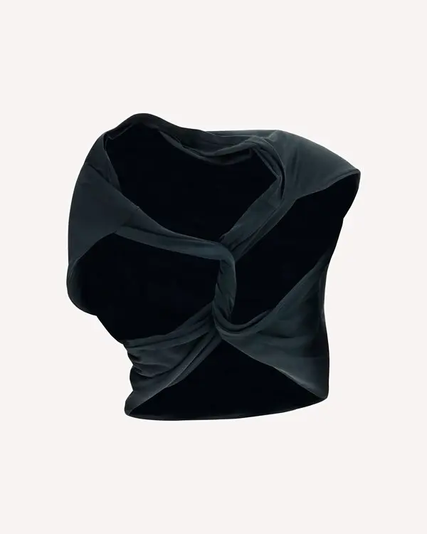 MAISON MARGIELA Asymmetric Draped Jersey Top Femae