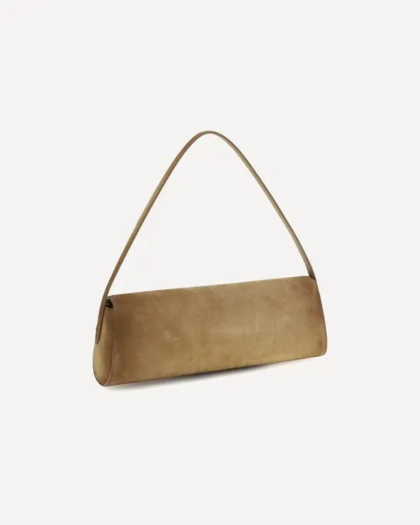 JIL SANDER Kante Suede Shoulder Bag