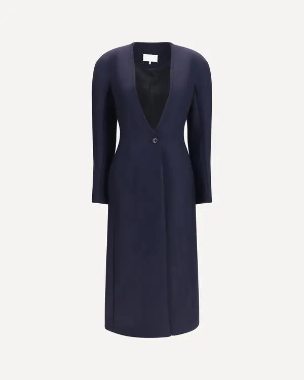 MAISON MARGIELA Long Virgin Wool Coat