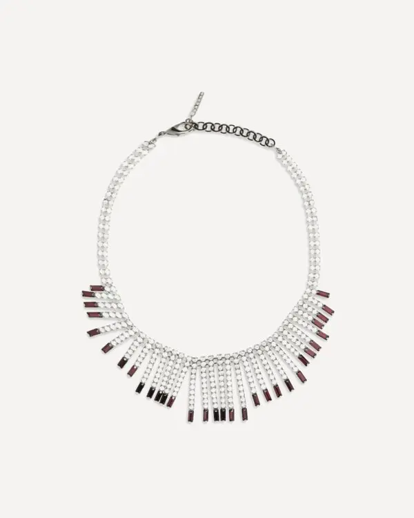 Alessandra Rich Crystal Fringe Necklace