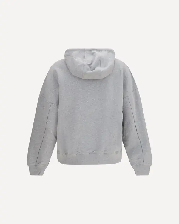 Loewe Hooded Sweatshirt With Drawstring And Keyring Ale - Grey