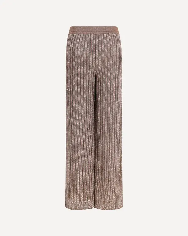 Missoni Tailored Pants In Lamé Viscose With Sequins