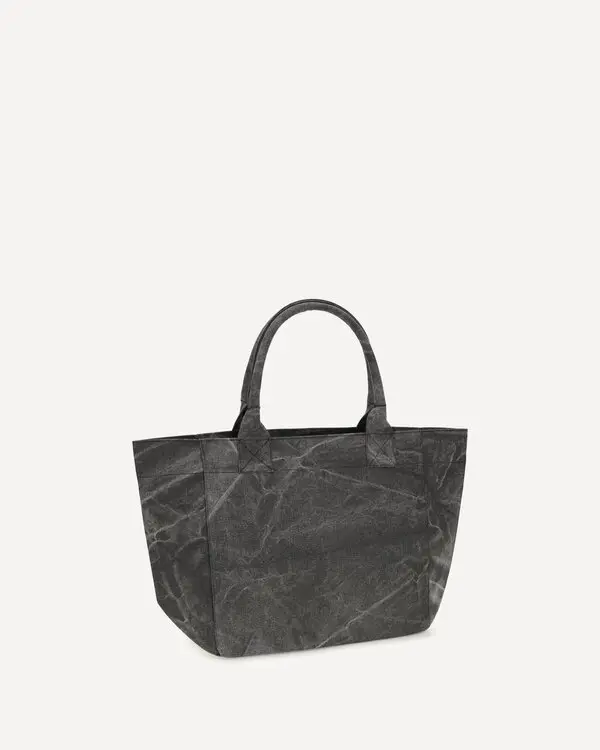 GANNI Medium Trapeze Flower-print Shopping Bag