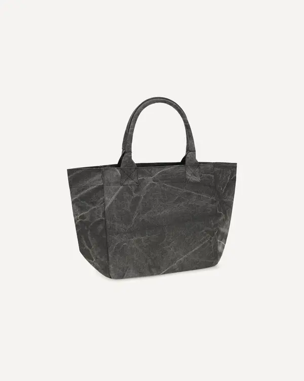 GANNI Medium Trapeze Flower-print Shopping Bag