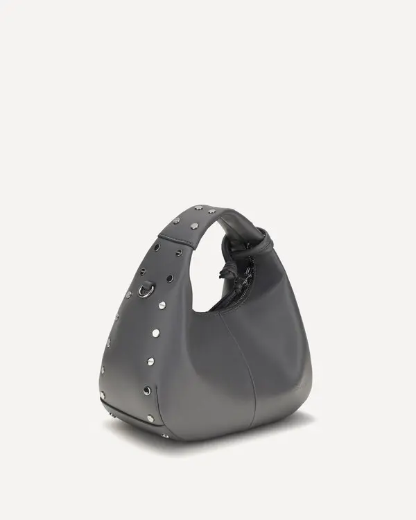 GANNI Mini Studded Hobo Handbag