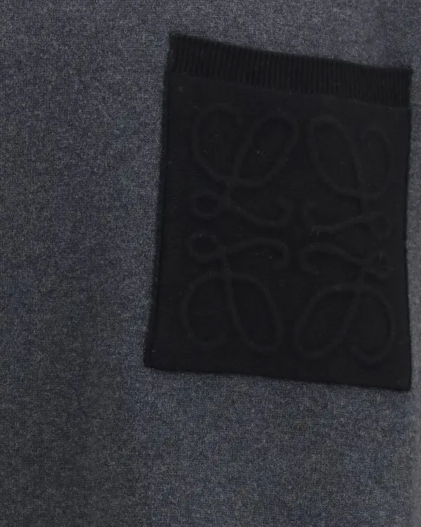 Loewe Anagram Cotton-blend Weathirt With Pocket