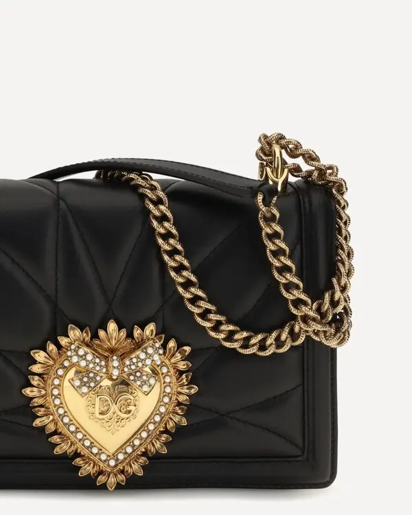 Dolce & Gabbana Medium Devotion Matelassé Nappa Shoulder Bag