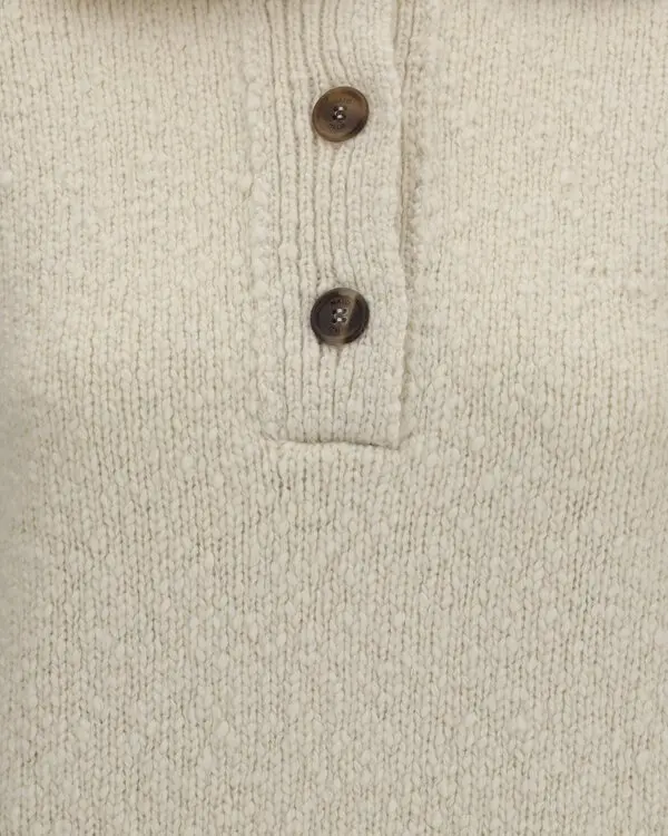 Malo High-neck Sailor Sweater With Buttons
