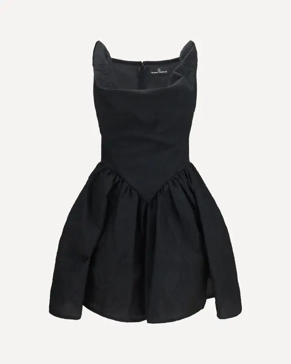 VIVIENNE WESTWOOD Sunday Cotton Mini Dress - Black