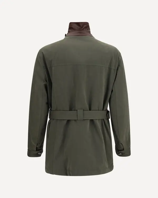 Brunello Cucinelli Belted Waterproof Jacket - Green