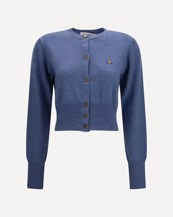 VIVIENNE WESTWOOD Bea Cropped Wool Cardigan Feale