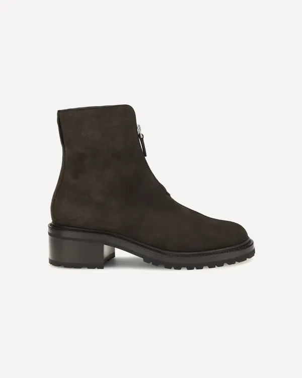 THE ROW Hike Suede Ankle Boots - Brown