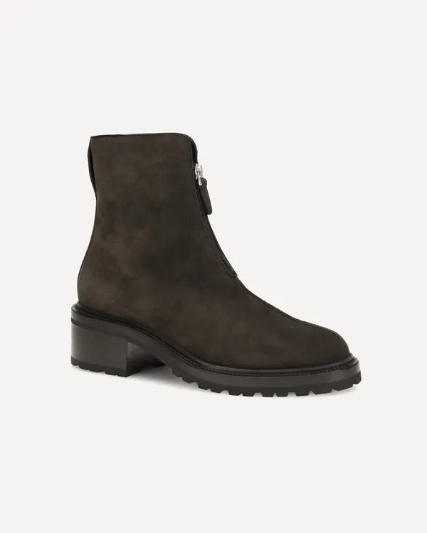 THE ROW Hike Suede Ankle Boots - Brown