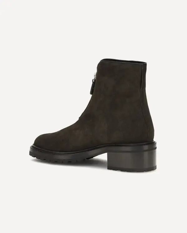 THE ROW Hike Suede Ankle Boots - Brown