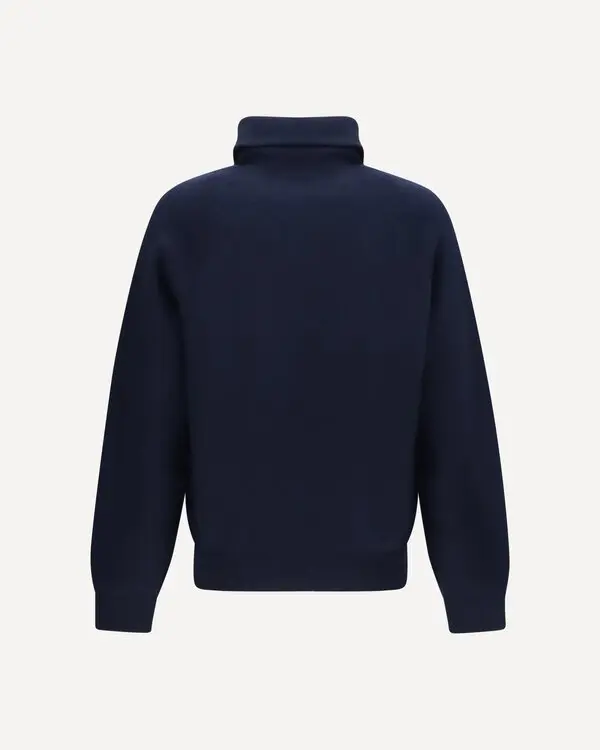 Prada Half-zip Wool And Cashmere Sweater