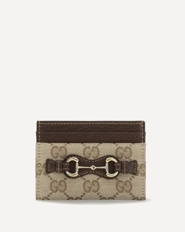 Gucci Horsebit Cardholder - Brown