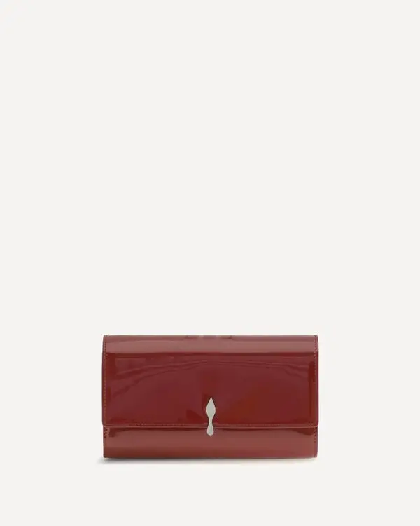 CHRISTIAN LOUBOUTIN Bettina Patent Leather Chain Wallet
